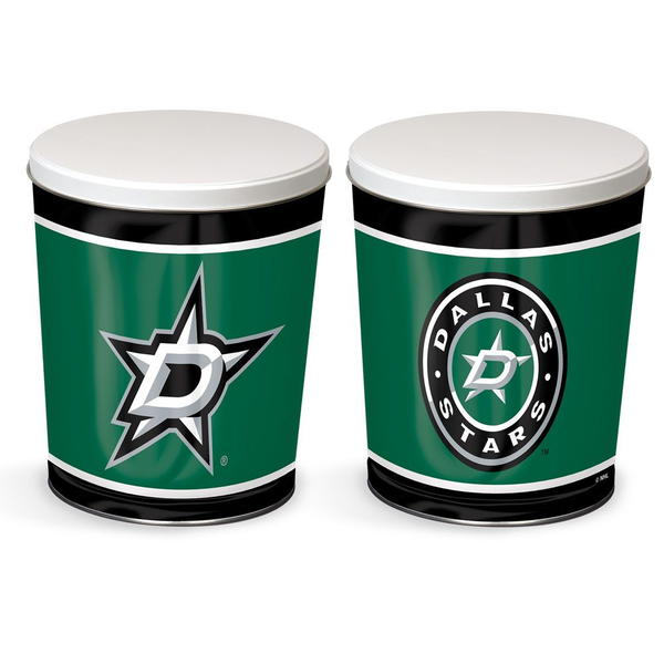 Dallas Stars 3 Gallon Tin - KingKorn Gourmet Popcorn
